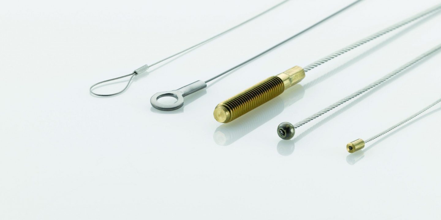 Tailor-made end cap and cable for industrial use