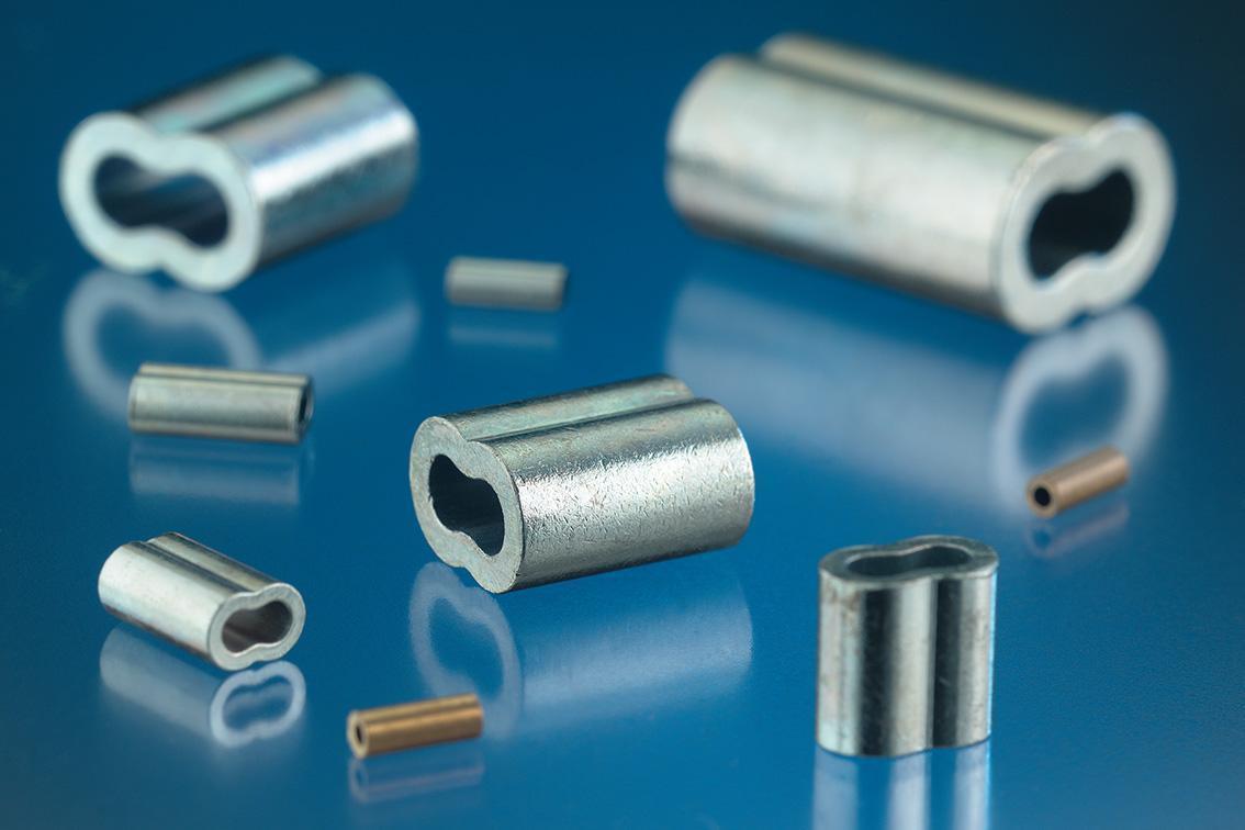 Manchon à sertir aluminium, cuivre inox cuivre